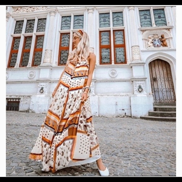 Zara | Dresses | Zara Paisley Bandana Print Ruffle Maxi Dress | Poshmark
